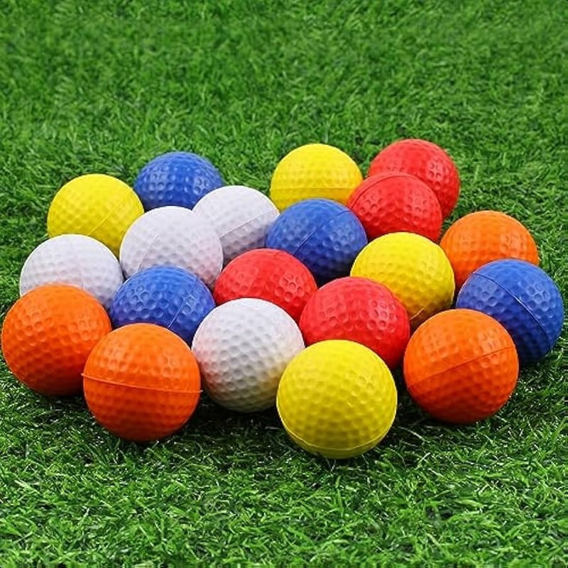 20 Pack Foam Golf Balls 41mm Practice Golf Balls Realistic Feel and Long Lasting Limited Fligh ...