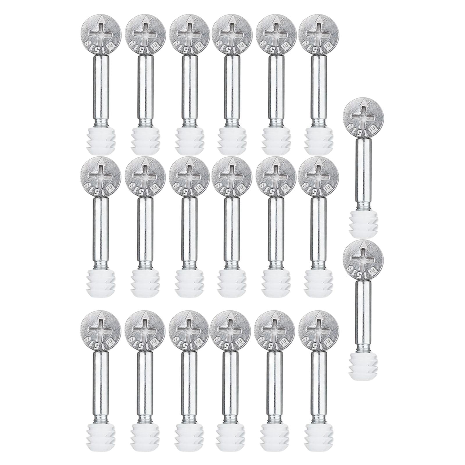 20 Pack Furniture Connecting cam Fitting Pre Inserted Nut Dowel 40mm ...