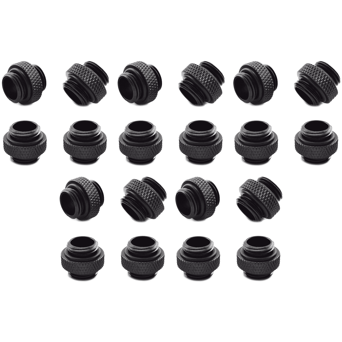 20-Pack G1/4 Inch 5mm Male to Male Connector with Sealed O-Ring for PC ...