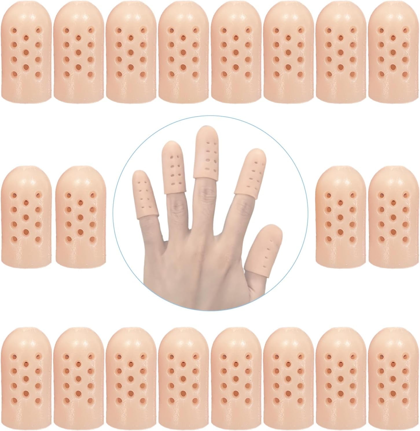 LYYLM Gel Finger Cots with Air Holes, Finger Protection & Healing ...