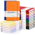 20 Pack Hardcover Leather Journal Notebooks, A5 College Ruled, 200 ...