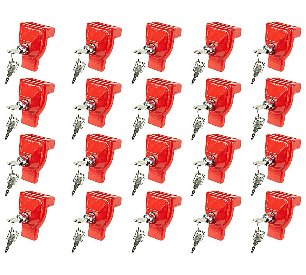 20 Pack Heavy Duty Air Brake Gladhand Lock with Keyed Alike for Tractor ...