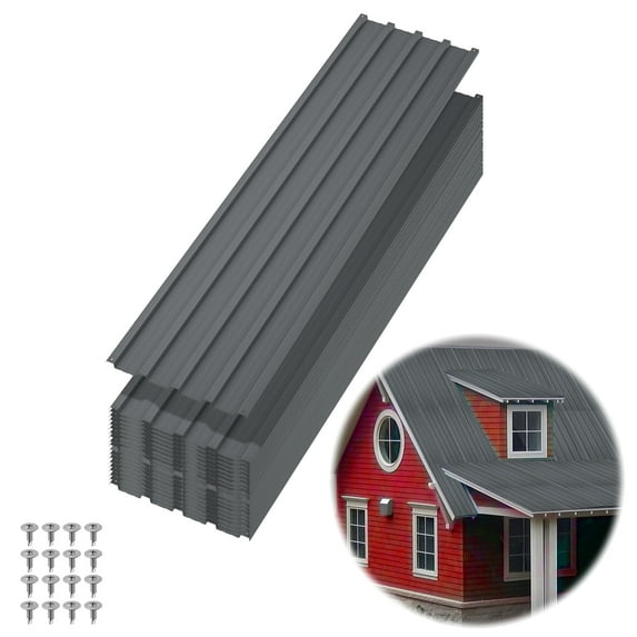 20-Pack Heavy Duty Corrugated Galvanized Steel Roofing Panels ...