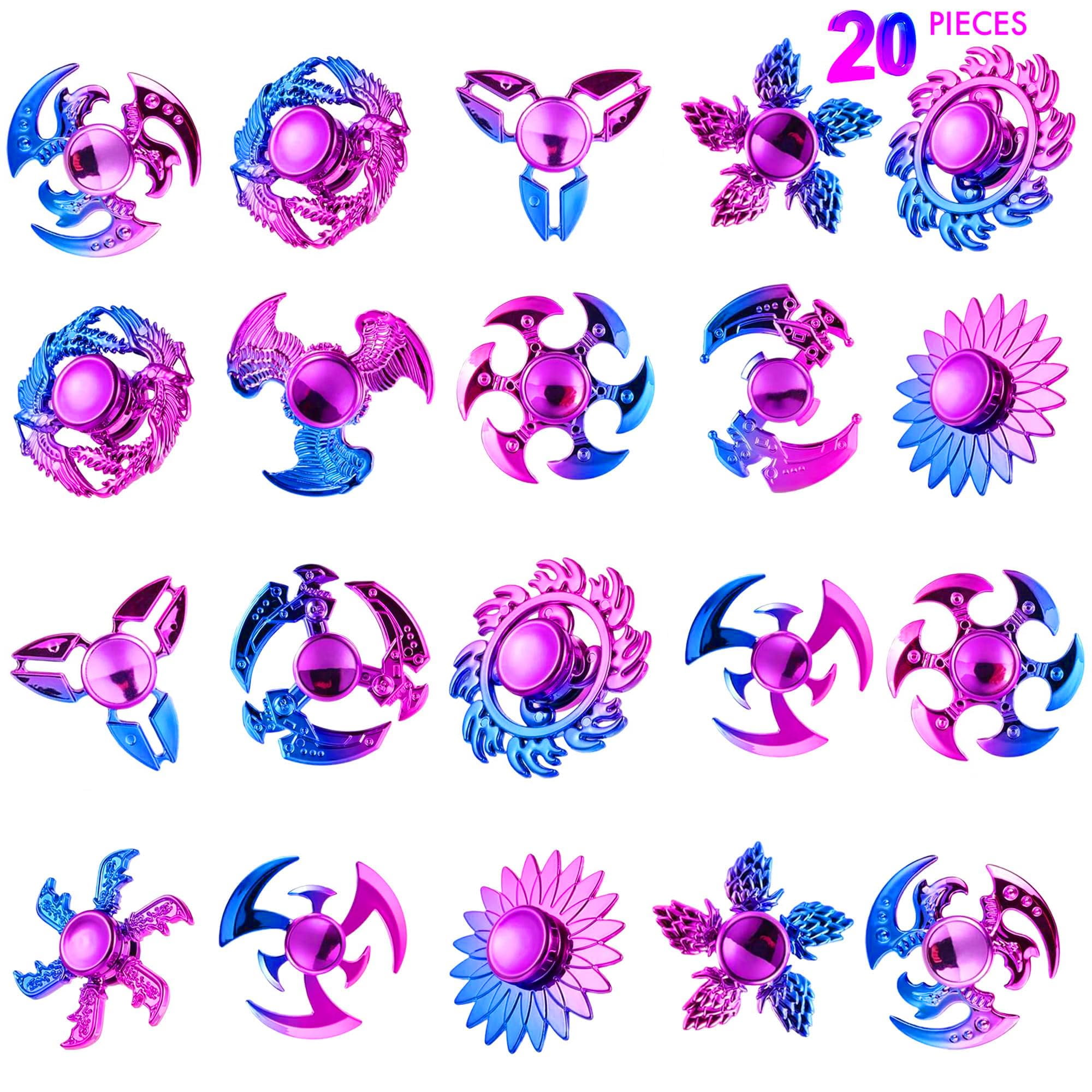 20 Pack High Speed Hand Fidget Spinners for Anxiety ADHD Kids Adults ...