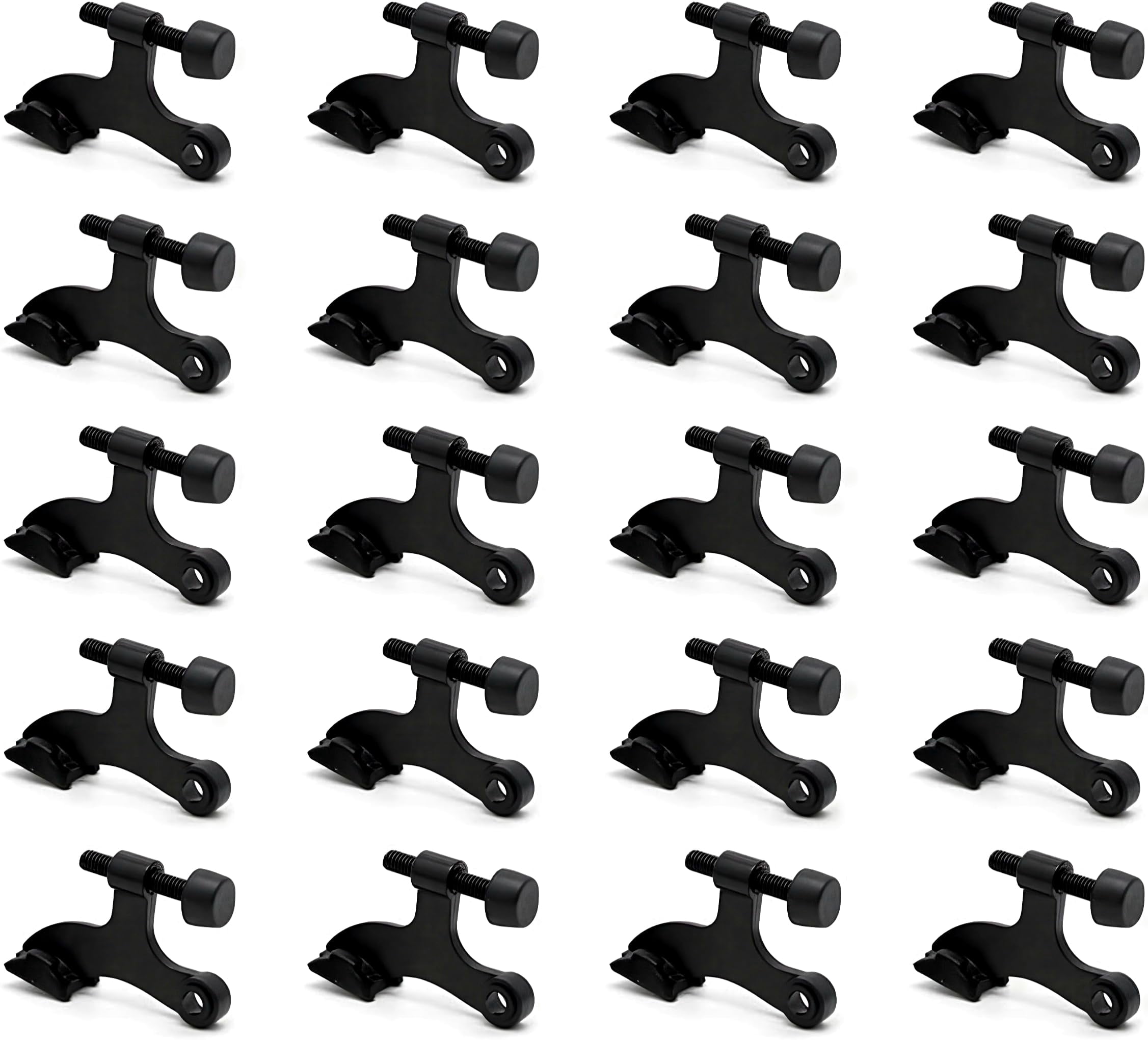 20 Pack Hinge Pin Black Door Stopper, Adjustable Heavy Duty Hinge Pin ...