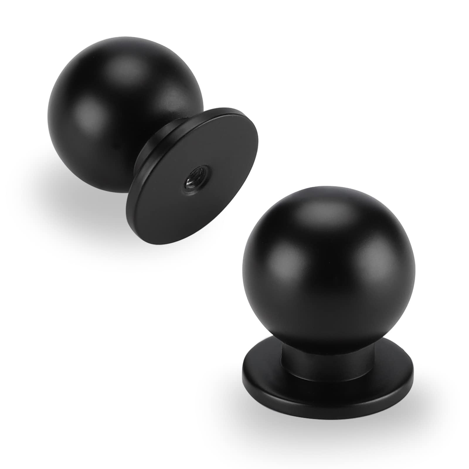 20 Pack Kitchen Cabinet Knobs Black Drawer Knobs - Black Knobs for ...
