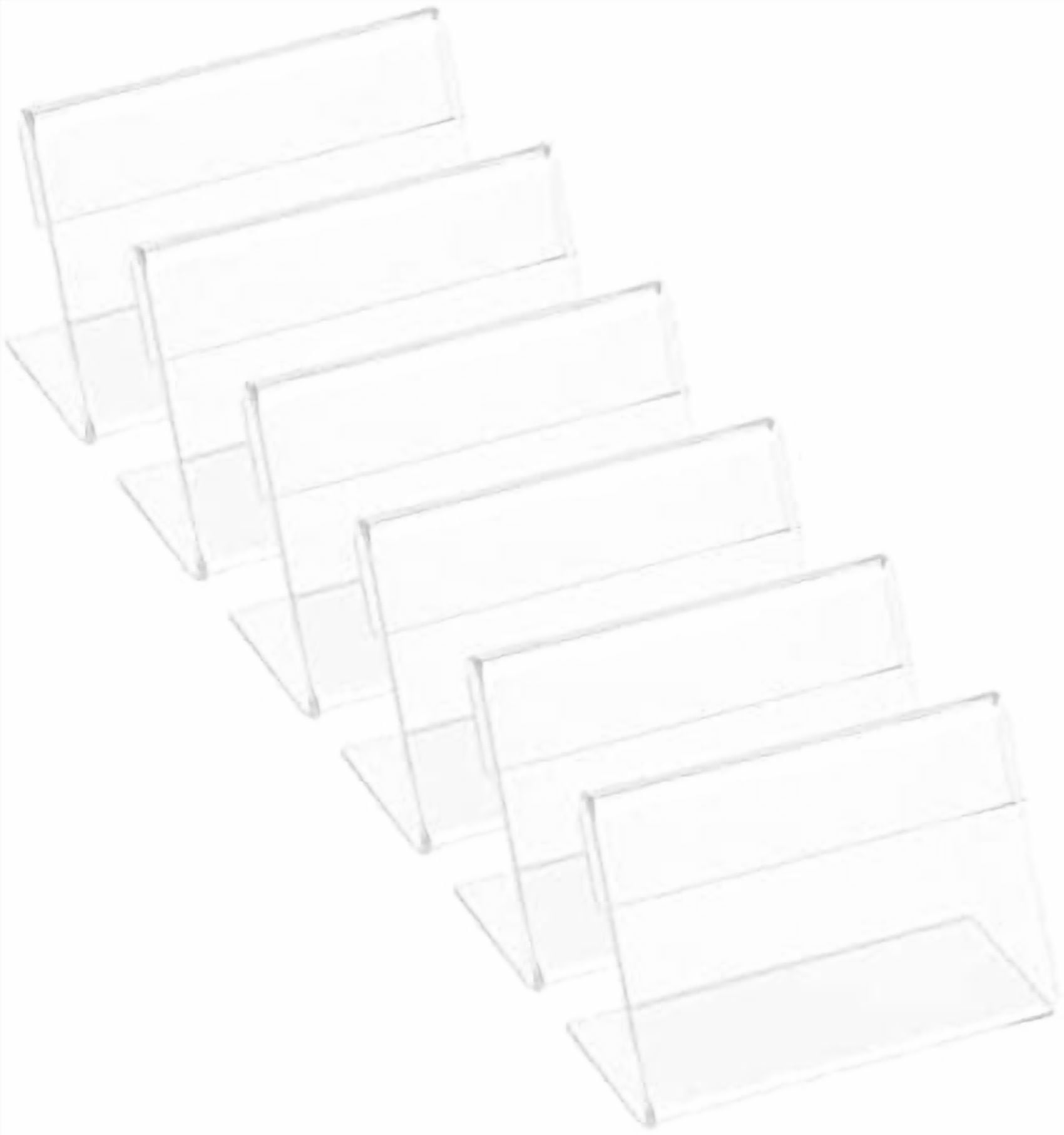 20 Pack L Shape Acrylic Table Tent Cards Clear Plastic Menu Holders ...