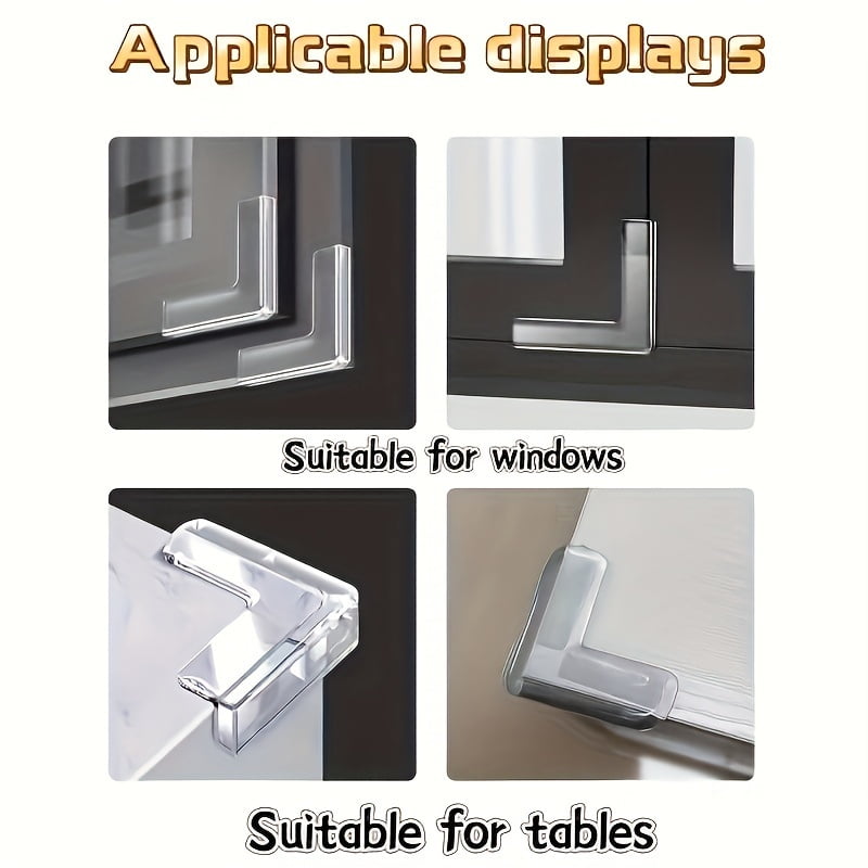 20-Pack L-Shaped Thick Transparent Child Safety Corner Guards - Table ...