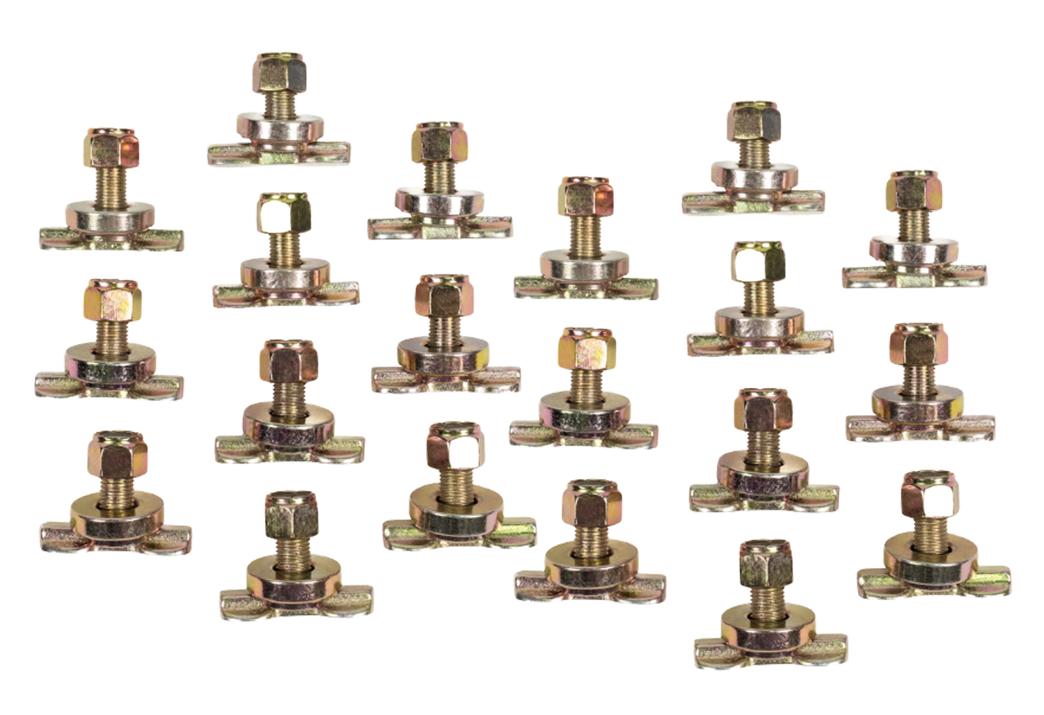 20 Pack L Track Double Lug Threaded Stud Fitting - Heavy Duty L-Track ...