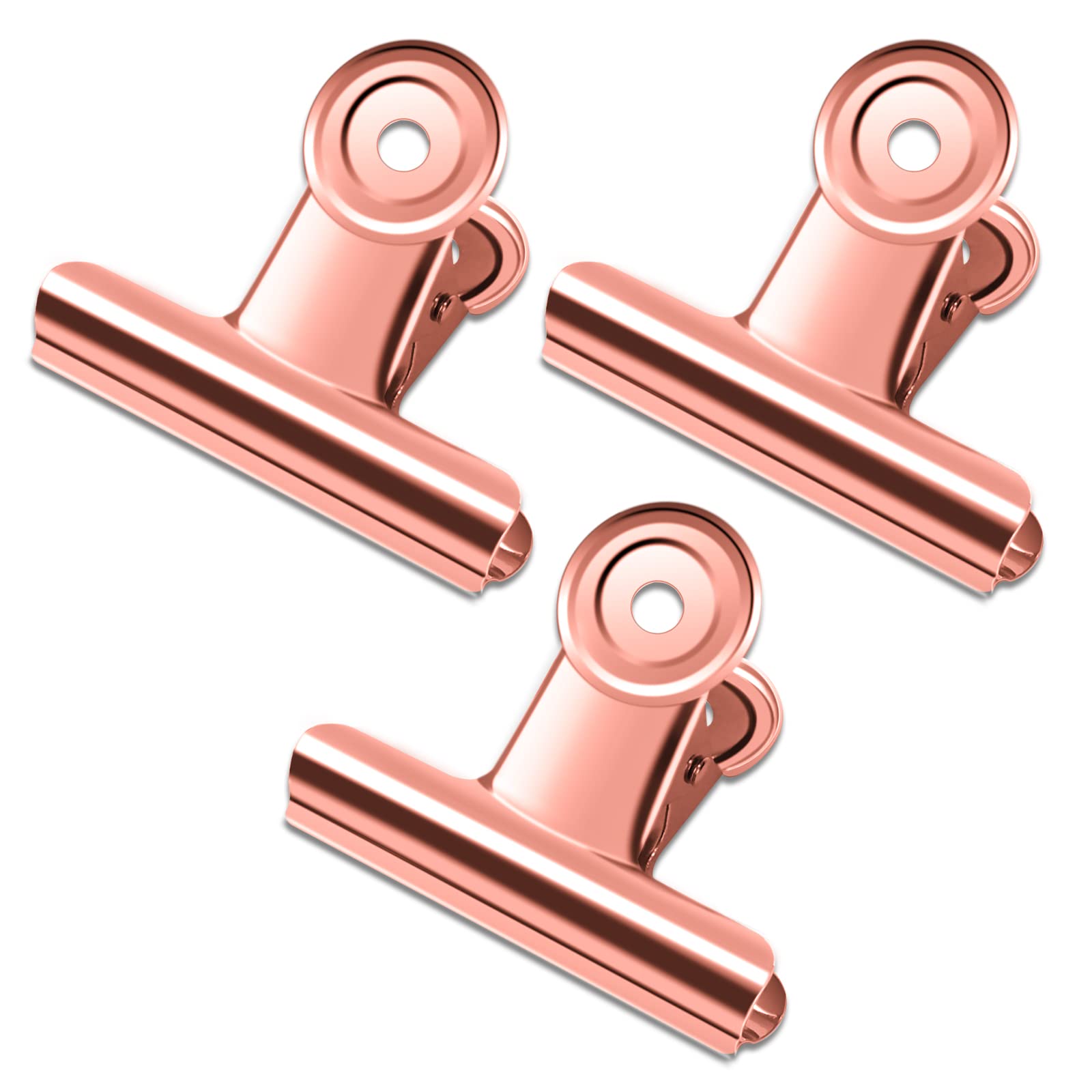 20 Pack Large Metal Hinge Clips 2 Inches Bull Hinge Paper Clips Bulldog ...