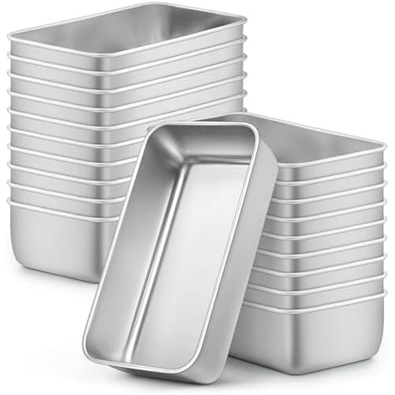 20 Pack Loaf Pans for Baking Bread, 9x5 Inch Bread Baking Pans ...