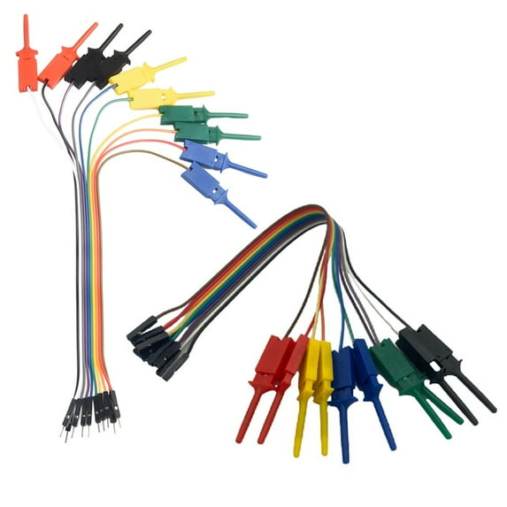 20 Pack Logic Analyzer Test Hook Clips For Multimeter Usage With 10 ...