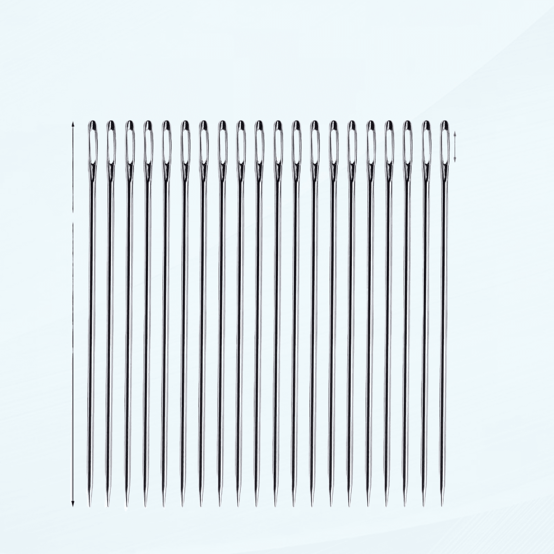 20 Pack Long Sewing Needles, Embroidery Needles Large Eye Stitching ...