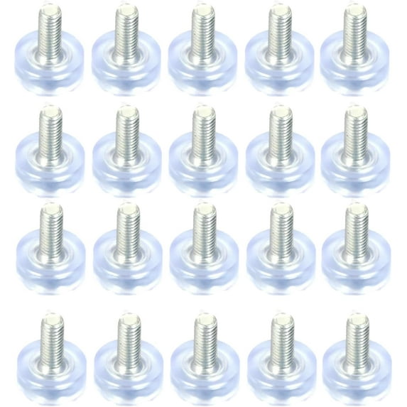 20 Pack M6 Thread Coffee Table Feet Levelers Adjustable Leveling Feet ...