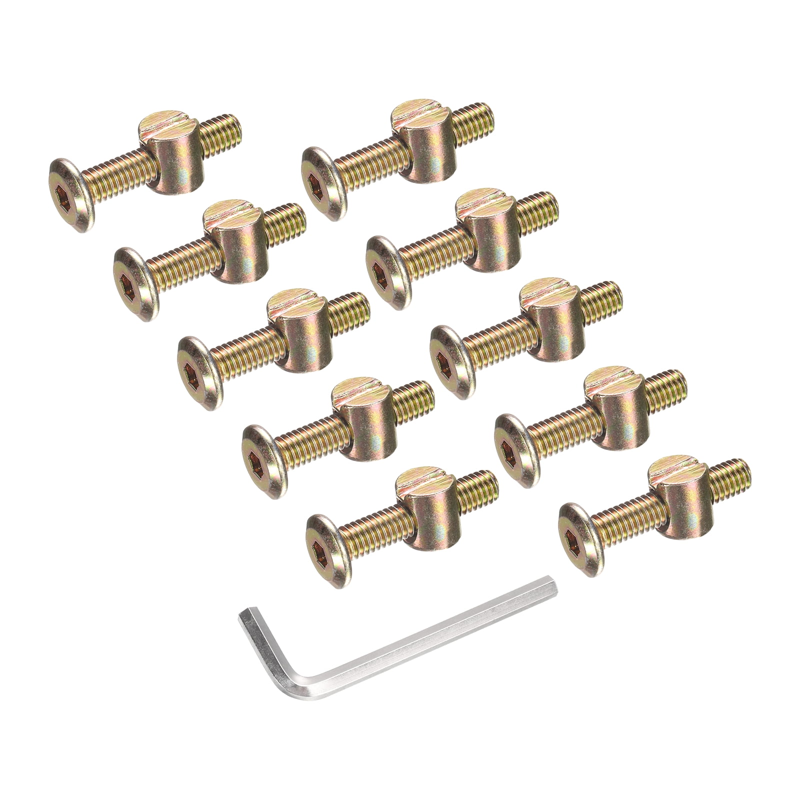 20 Pack M6x30mm Hex Socket Head Screws Bolt with Barrel Nuts & M4 ...