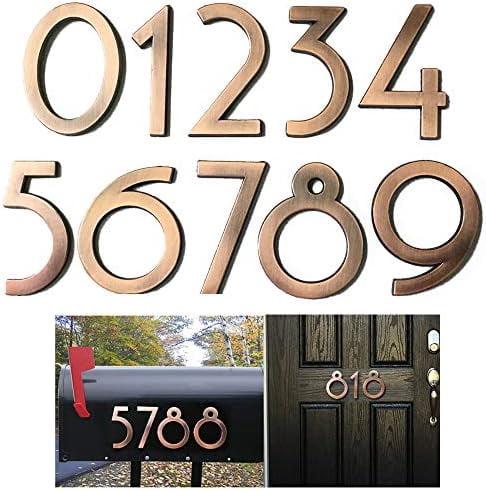20 Pack Mailbox Numbers 0-9, 2 Inch High, House Numbers Door Address ...