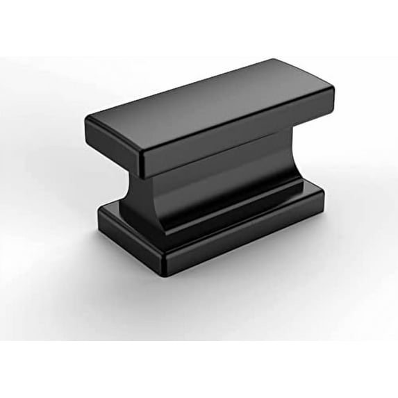 20 Pack Matte Black Cabinet Knobs 1.46 Inch(37mm) Single Hole Cabinet ...