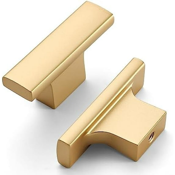 20 Pack Matte Champagne Gold Kitchen Cabinet Knobs Dresser Knobs Drawer ...