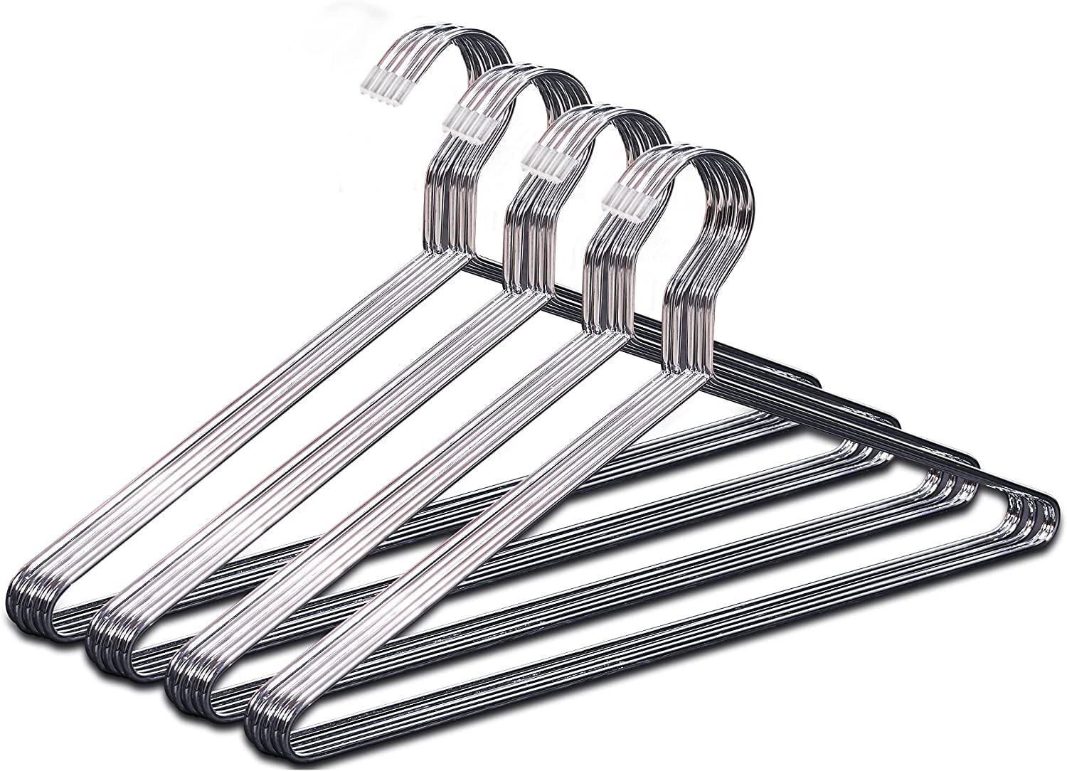 20 Pack Metal Hangers Heavy Duty Stainless Steel Hangers for Clothes ...