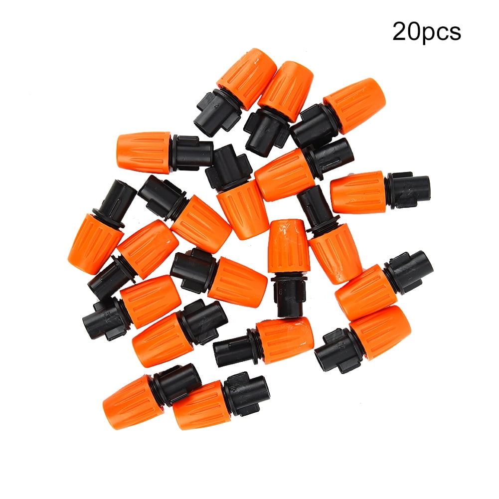 20-Pack Micro Flow Sprinkler Drip Irrigation Nozzle for Garden Lawn ...