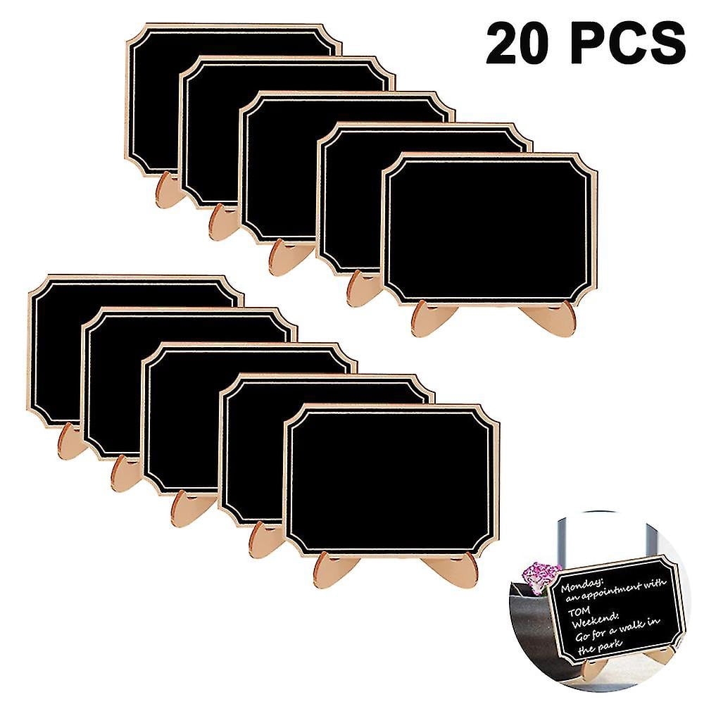 20 Pack Mini Chalkboards Signs With Liquid Chalk Marker - Walmart ...