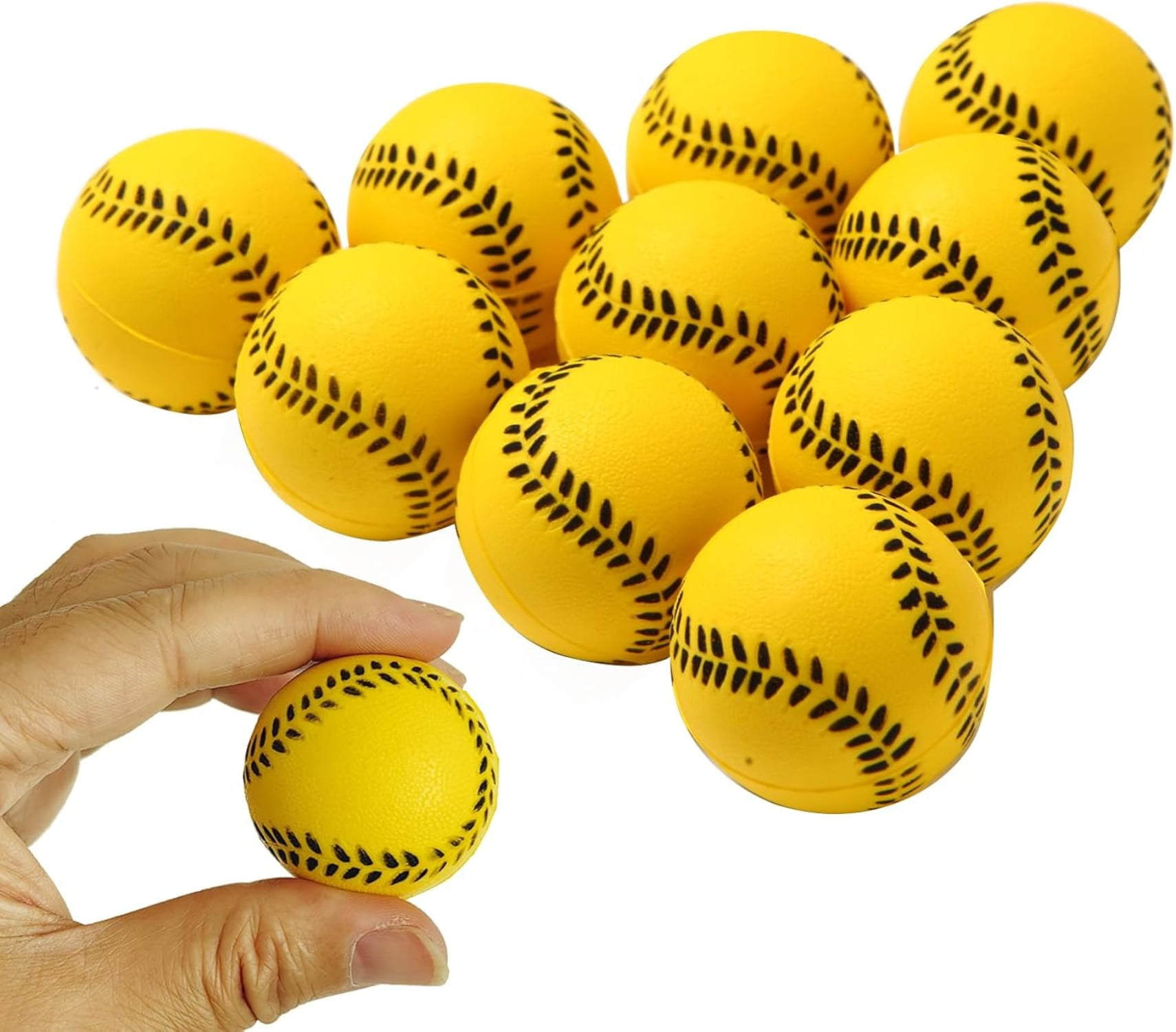 20 Pack Mini Foam Baseballs 1.6-Inch Pitching Machine Baseball ...