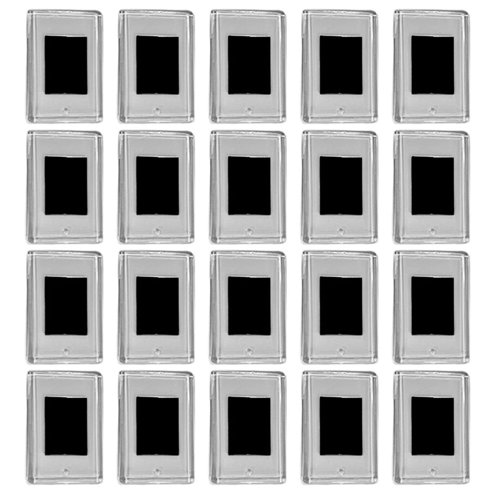 20 Pack Mini Magnetic Photo Frames - Clear Acrylic Inserts for Fridge ...