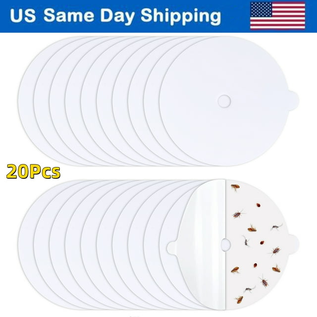 20 Pack Indoor Mosquito Flea Trap Refill Discs, Replacement Glue Boards ...