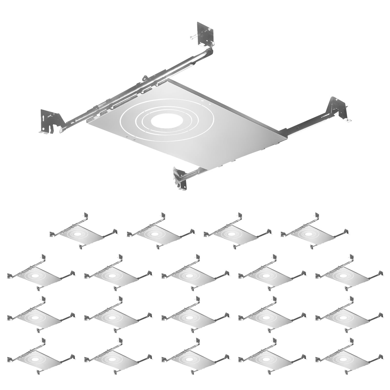 20 Pack New Construction Mounting Plate with Symmetric Round Hole 2-3-4 ...
