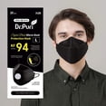 20 Pack] New Micro-Dust Protection Face Premium Mask (KF94) Black Large ...