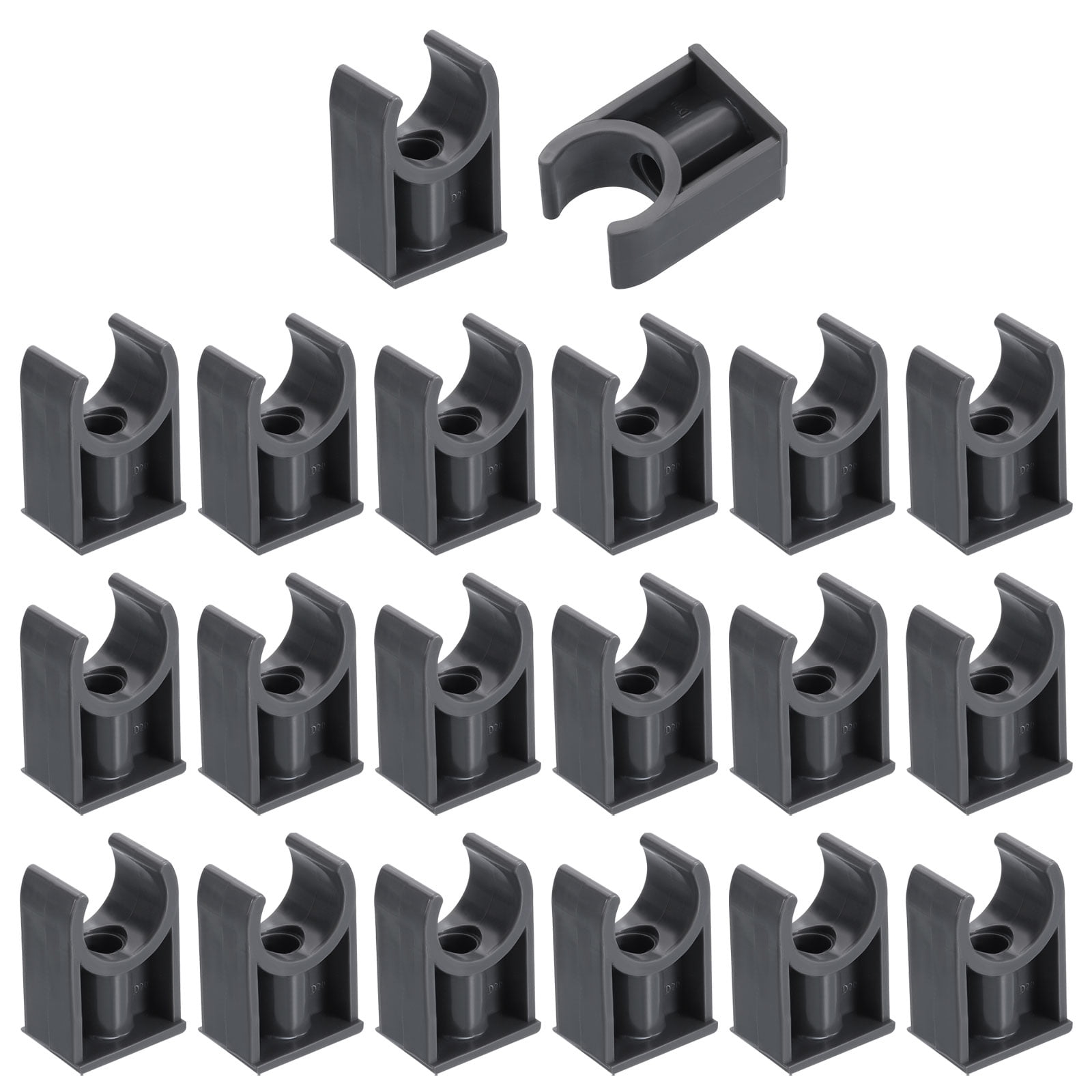 20 Pack PVC Water Pipe Clamps Clips, U-Shaped Tubing Hose Buckles ...