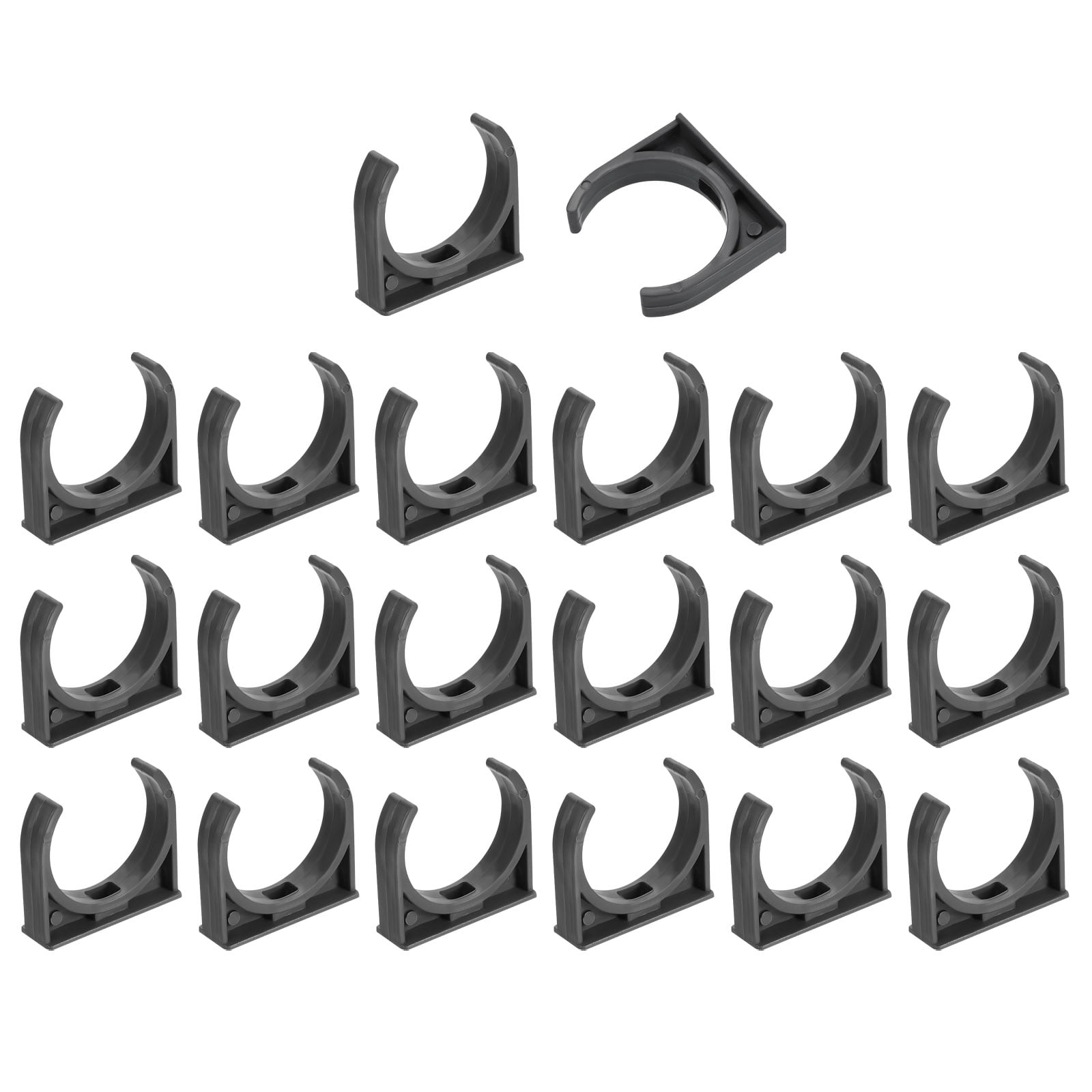 20 Pack PVC Water Pipe Clamps Clips, U-Shaped Tubing Hose Buckles ...