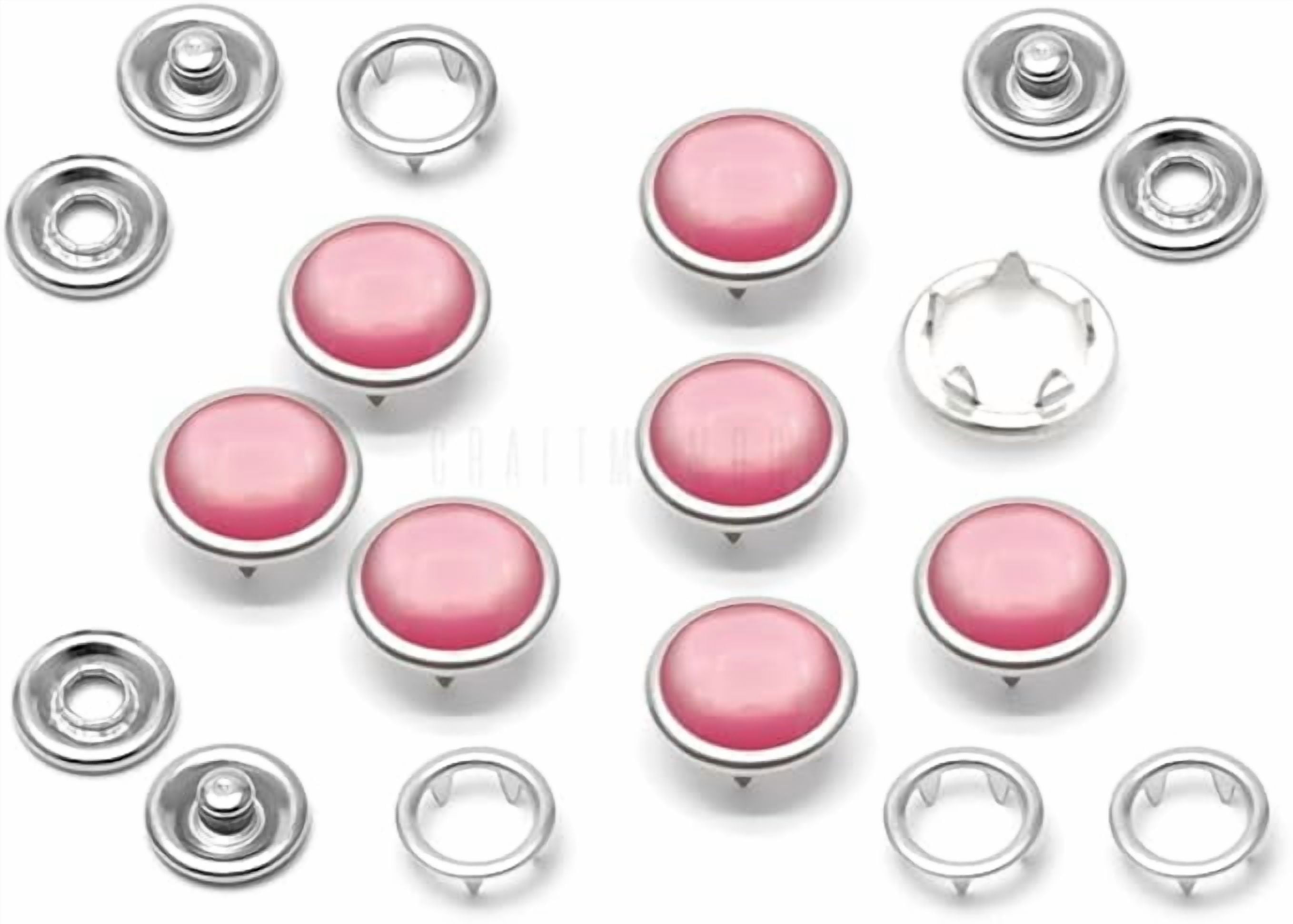 20 Pack Pearl Snap Fasteners for Western Shirts, 10.5mm, Washable Pearl ...