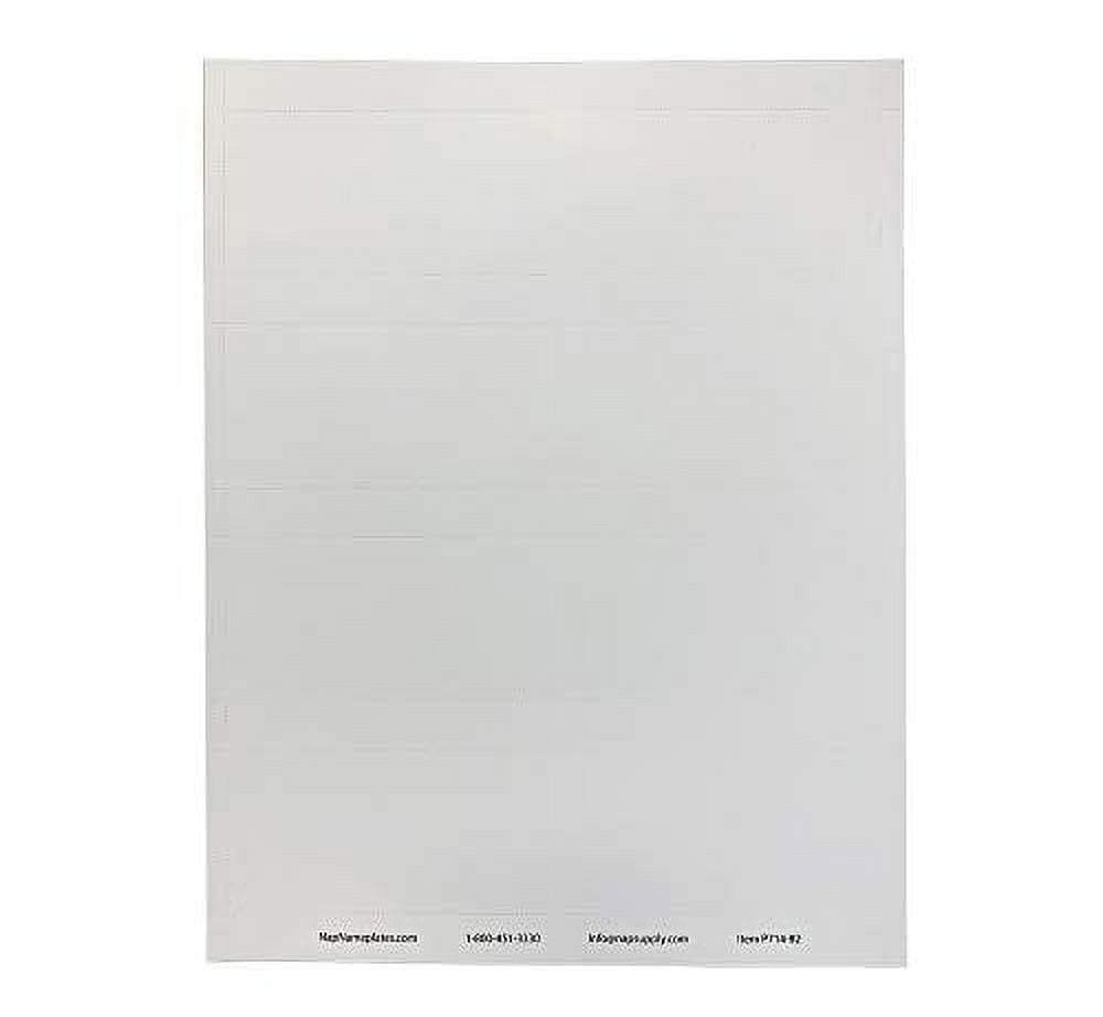 Naptags 8" x 2" Perforated Nameplate (20 Pack) - Walmart.com