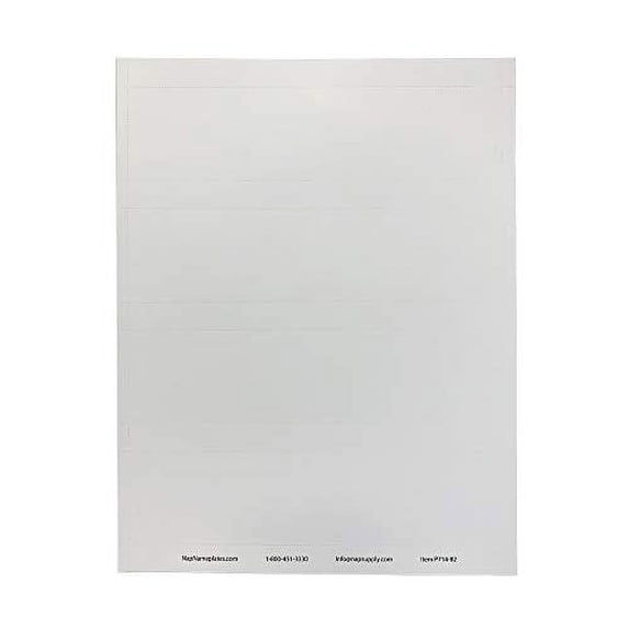 Naptags 8" x 2" Perforated Nameplate (20 Pack) - Walmart.com