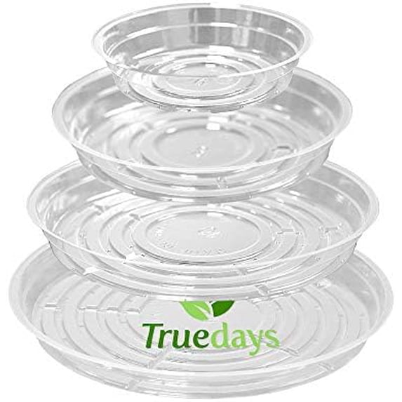 20 Pack Plant Saucers (6 inch / 8inch / 10inch / 12inch) Clear Plant ...
