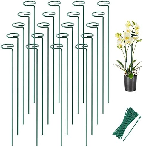 20 Pack Plant Support Stakes 24 Inch, Plant Stakes, Flower Stakes with ...