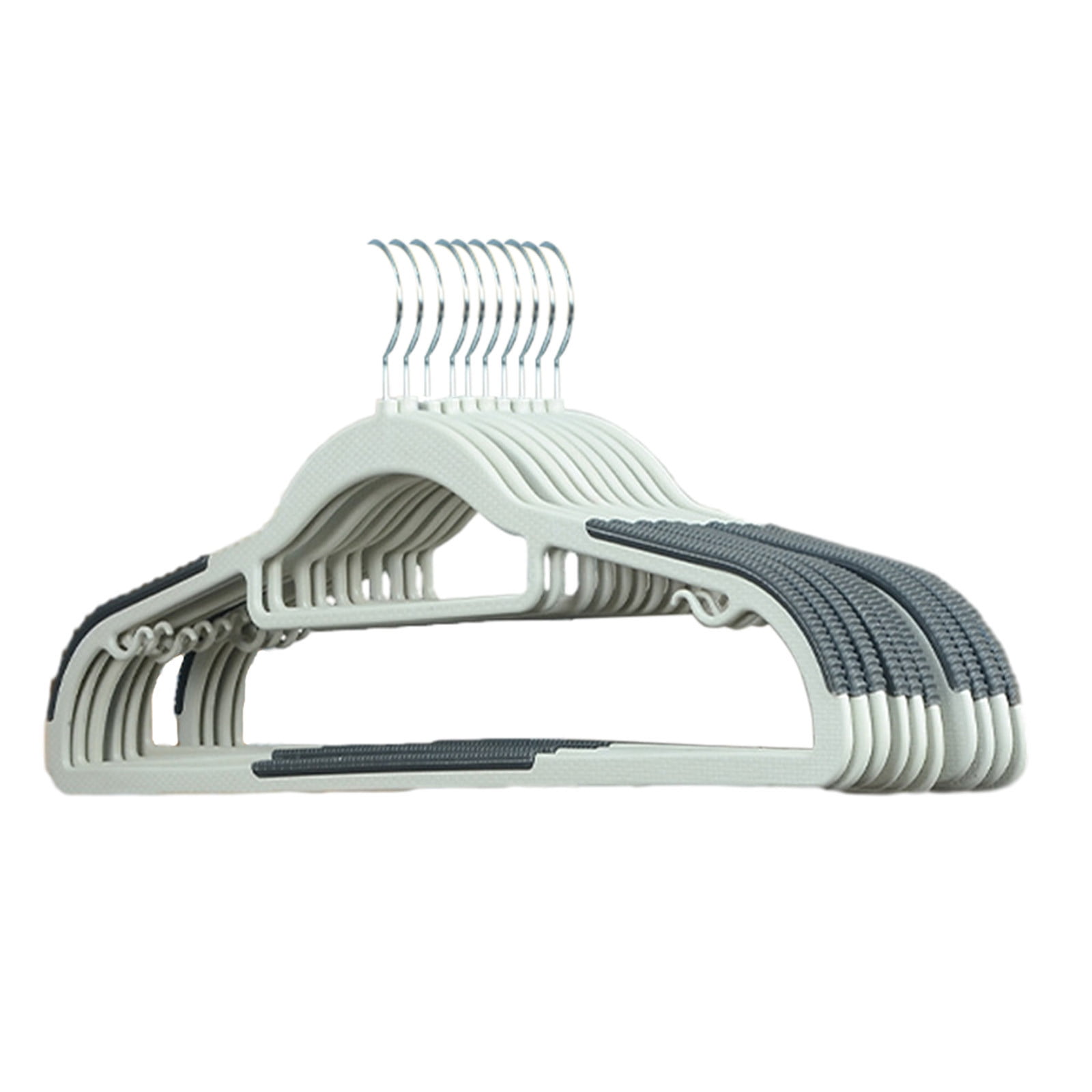 20 Pack Plastic Hangers, White Hangers Extra Wide with 360° Swivel Hook ...