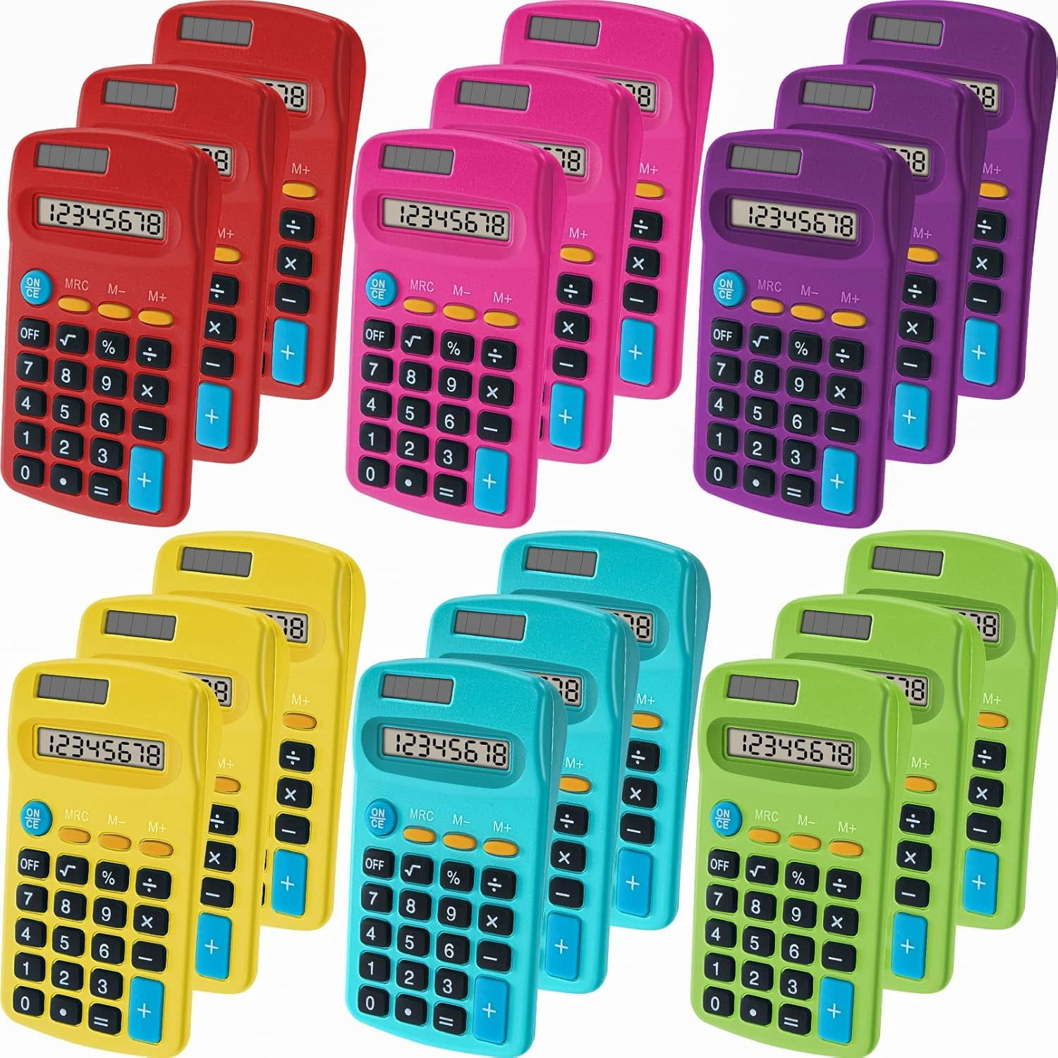 20 Pack Pocket Calculator,Mini Calculators,Pocket Size Basic ...
