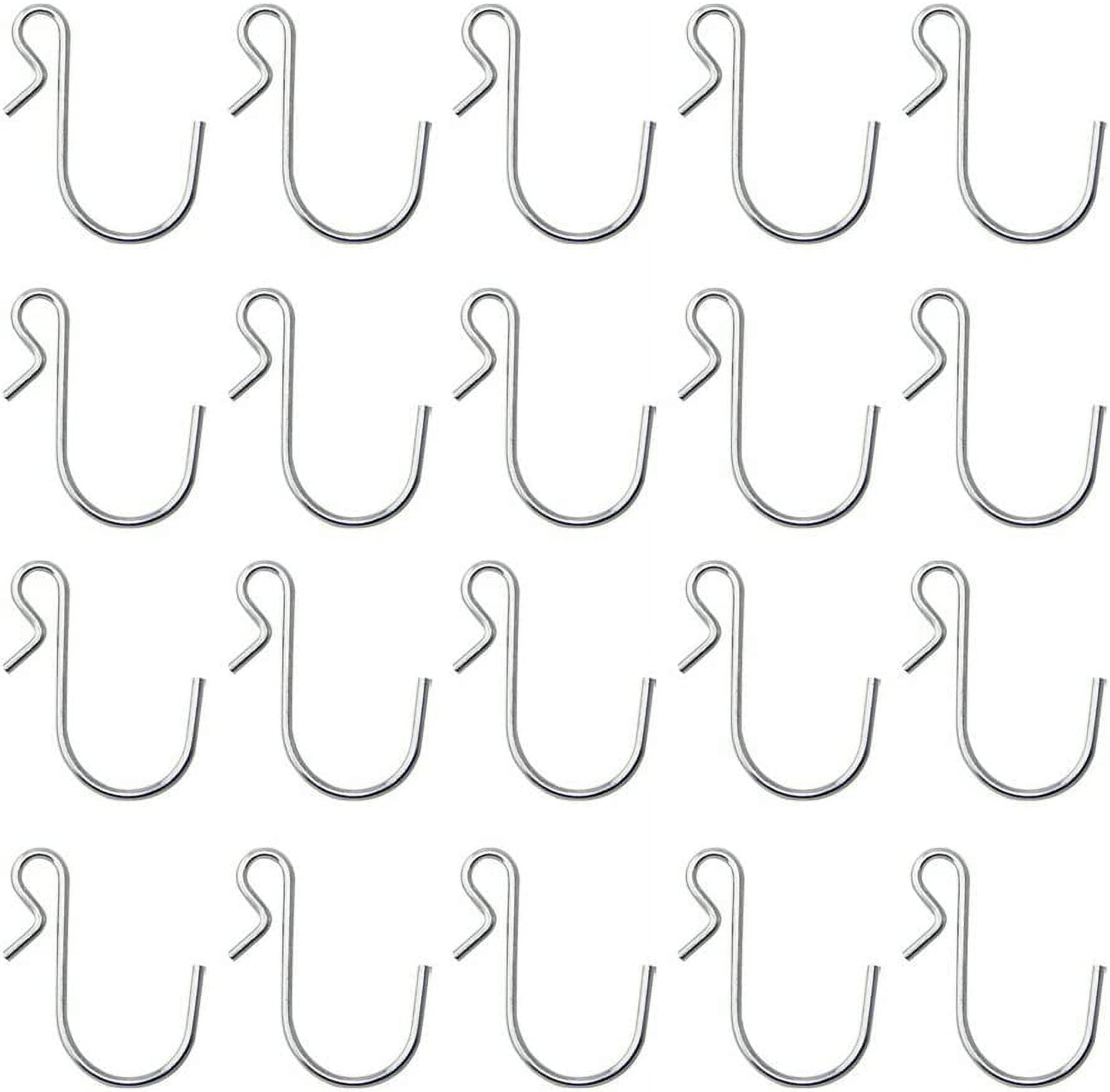20-Pack Polished Metal Steel Clip Type Hanging Hooks, Holds up to 10 ...