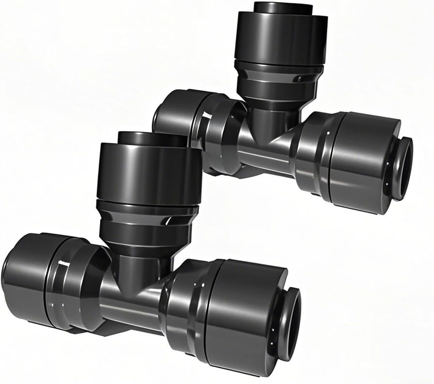 20 Pack Quick Connect 1/4" Drip Irrigation Tee Connectors,Tee Fitting ...