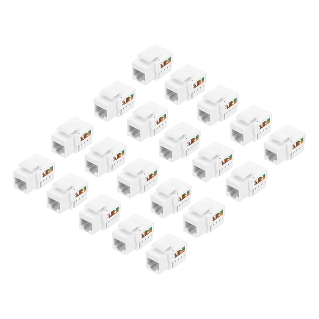 20 Pack RJ45 Cat 6 Ethernet Jack, Cat6 Coupler Connector Adapter ...