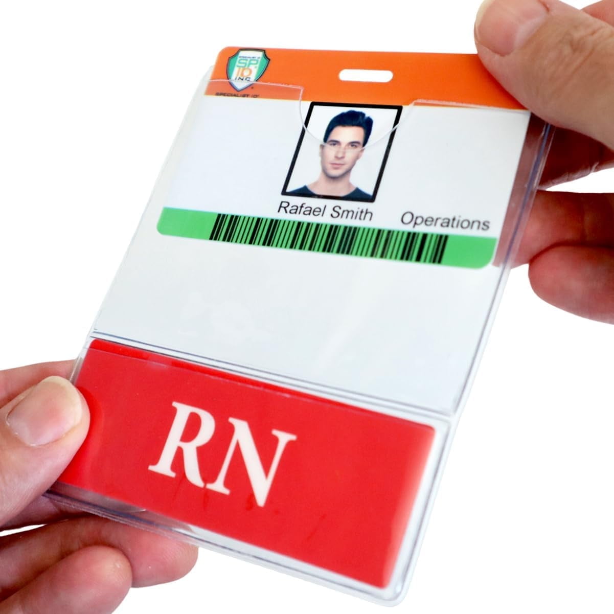 20 Pack - RN BadgeBottom Horizontal RN Badge Buddy & RN Badge Holder ...