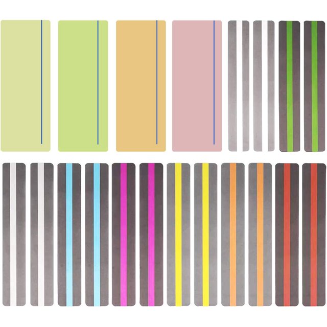 20 Pack Reading Guide Strips Colored Overlay Highlight Bookmarks ...