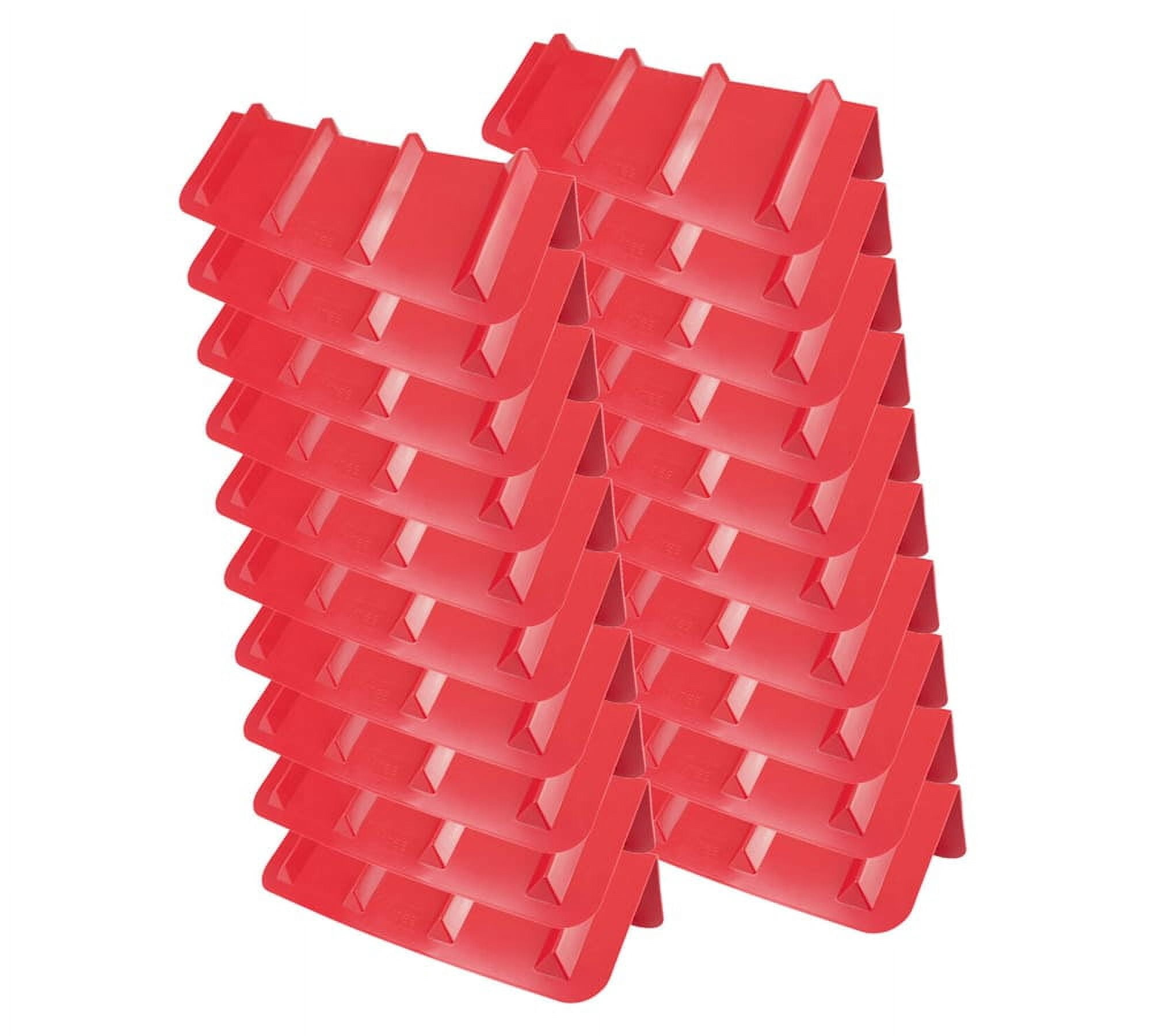 (20 Pack) Red Corner Protector V Shaped Edge Guard 8" x 8" x 24" Inches ...