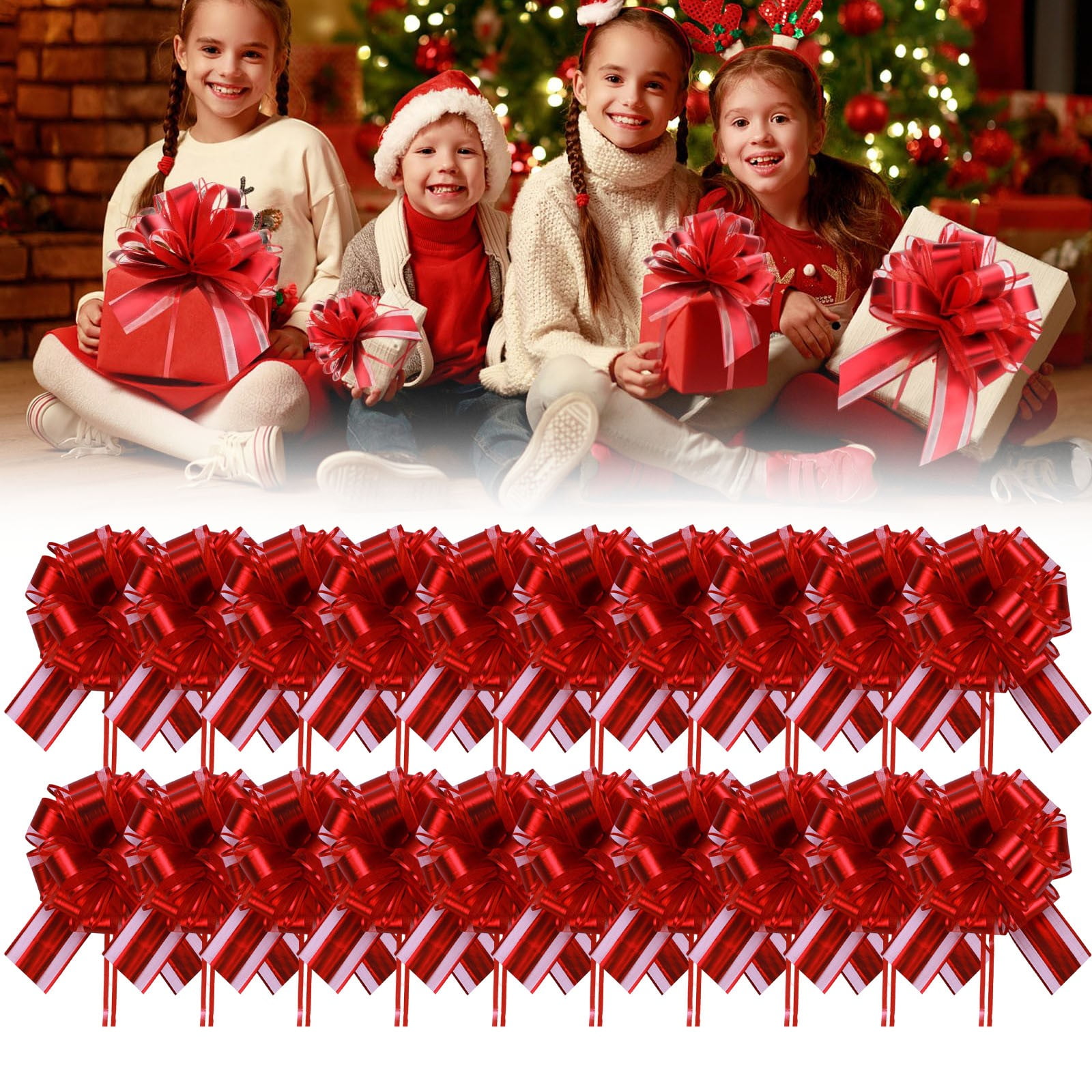 20-Pack Red Hand-Pulled Flower,20Pcs Packaged Hand-Pulled Flower,20 ...