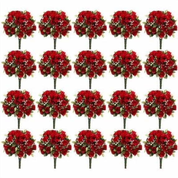 20 Pack: Red Rose Bush Classic Traditions by Ashland - Walmart.com