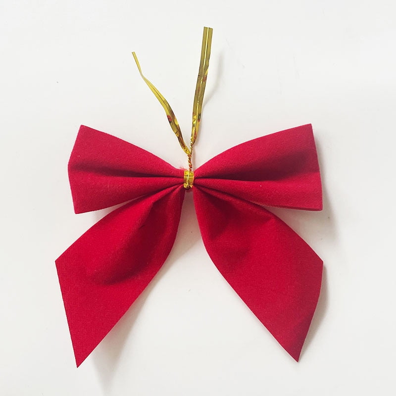20 Pack Red Velvet Christmas Bow 4 inch X 4 inch of Holiday Bows ...