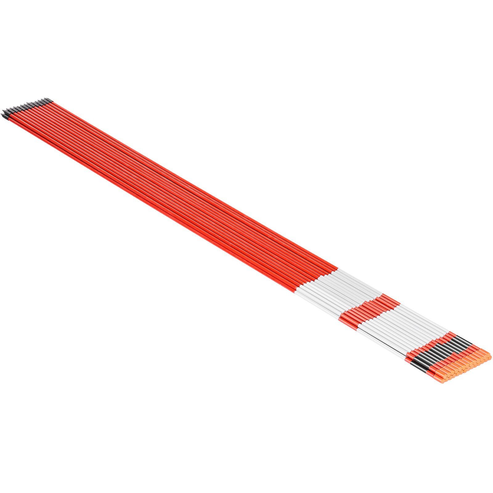 20 Pack Reflective Driveway Markers 58 Inch Snow Stakes with Dual ...