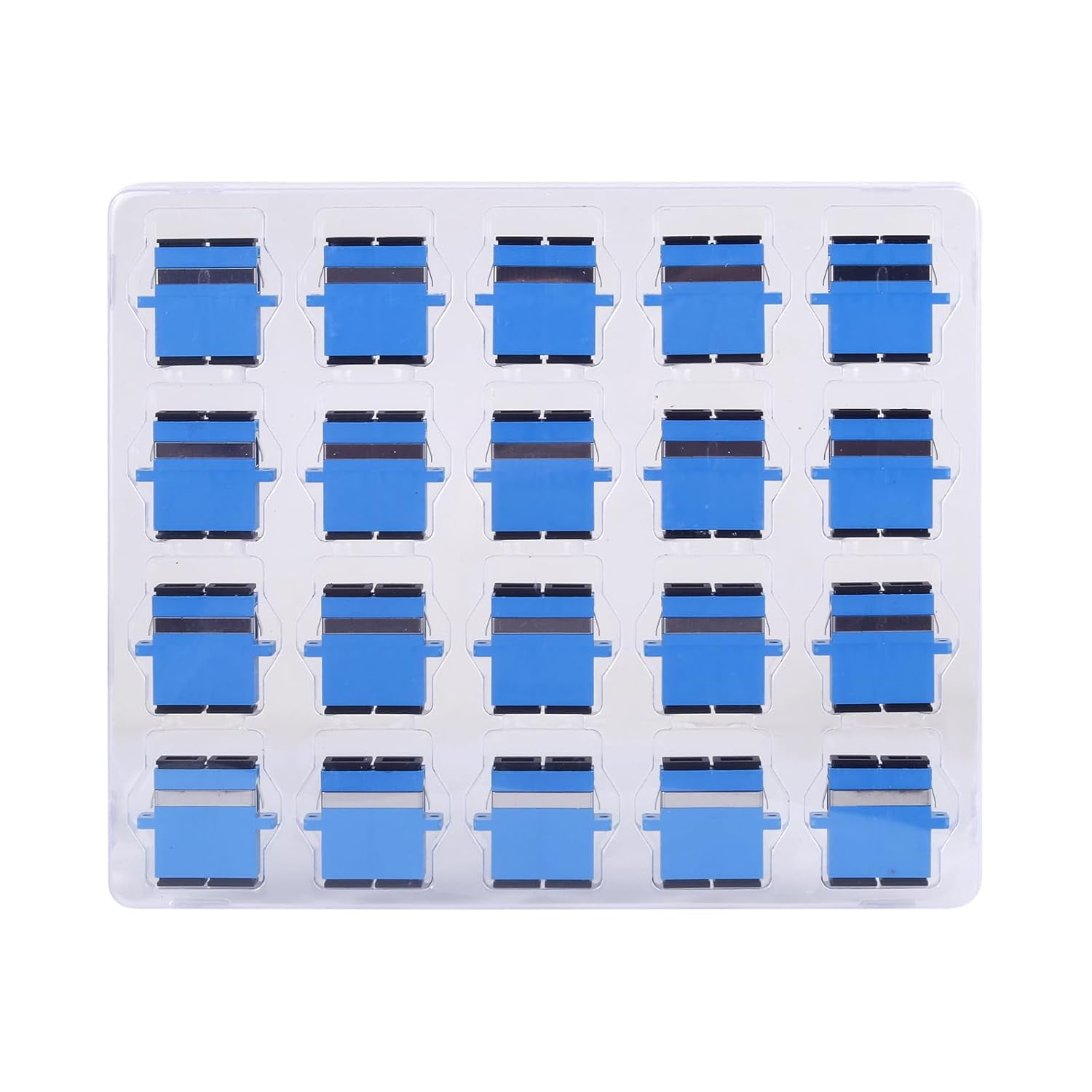 20 Pack SC/UPC Fiber Optic Coupler SC Female to SC Female Duplex ...